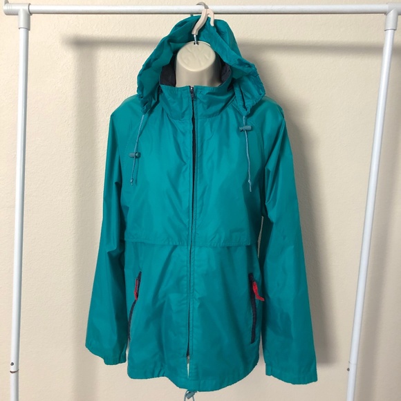 Black Ice | Jackets & Coats | Vintage Turquoise Rain Jacket | Poshmark